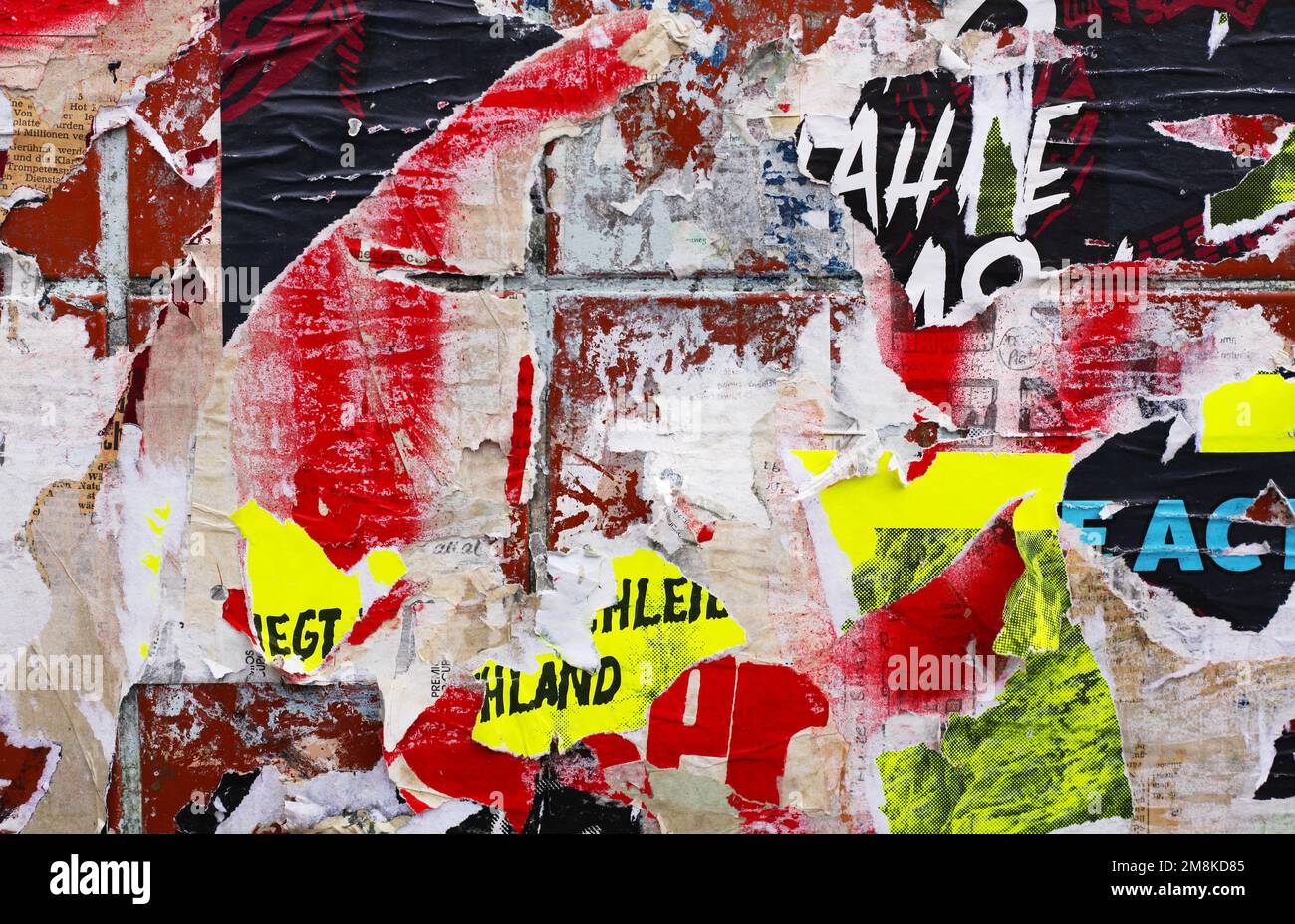 Torn political posters on wall hi-res stock photography and images - Alamy