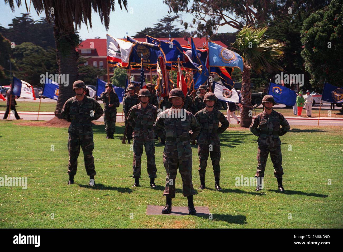 Commander of the Troops, COL. Giles F. Crider, with the 6th US Army ...