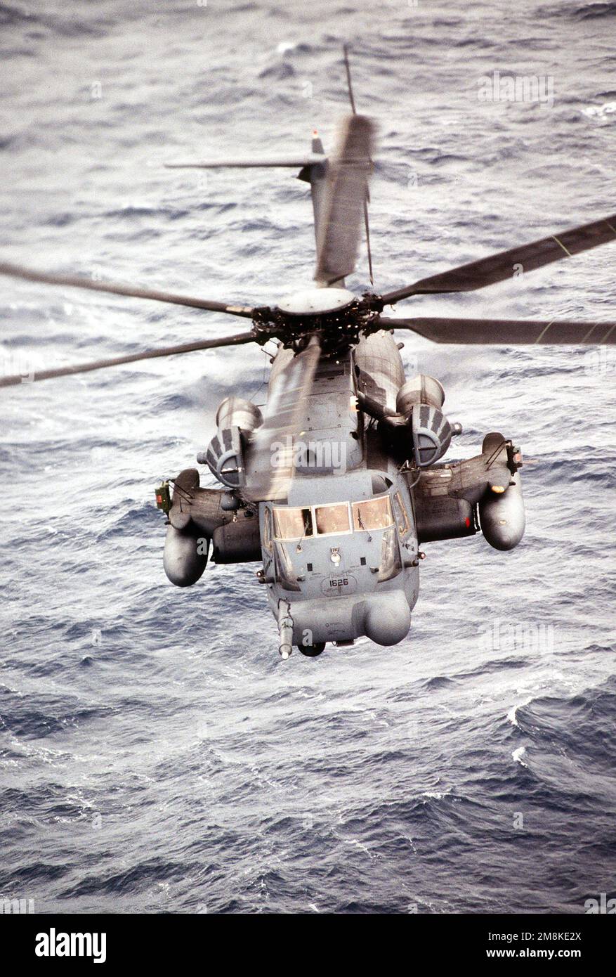 A US Air Force MH-53 Pave Low helicopter on a training mission. (Exact date shot unknown ...