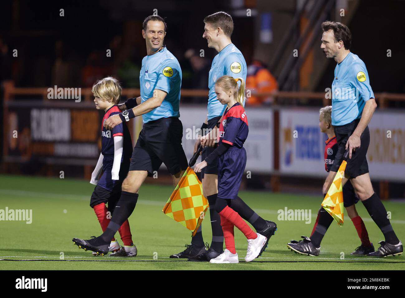VOLENDAM, NETHERLANDS - JANUARY 14: Referee Bas Nijhuis, Assistant ...