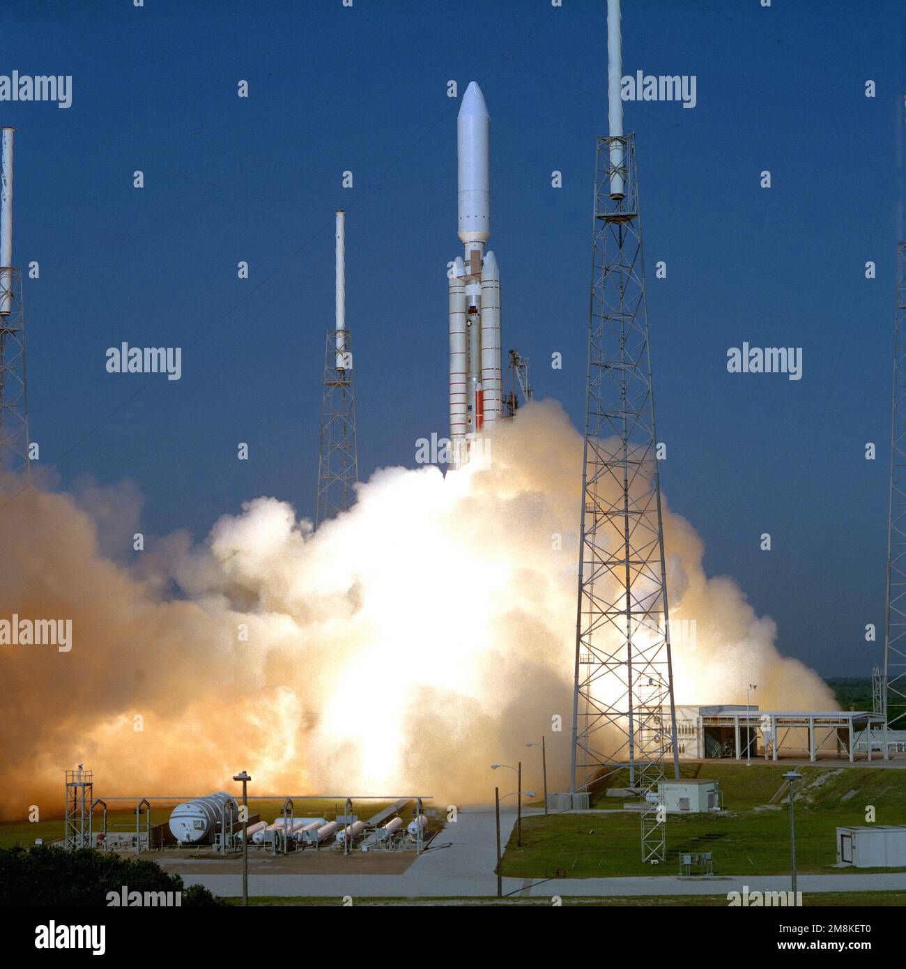 A TITAN IV/CENTAUR is successfully launched from Complex 41 at 8:38 A.M ...