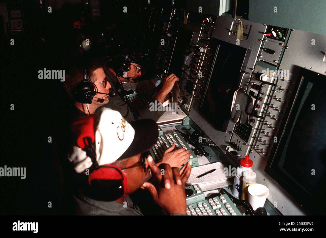 Members of the EC-130E Hercules Airborne Battlefield Command and ...