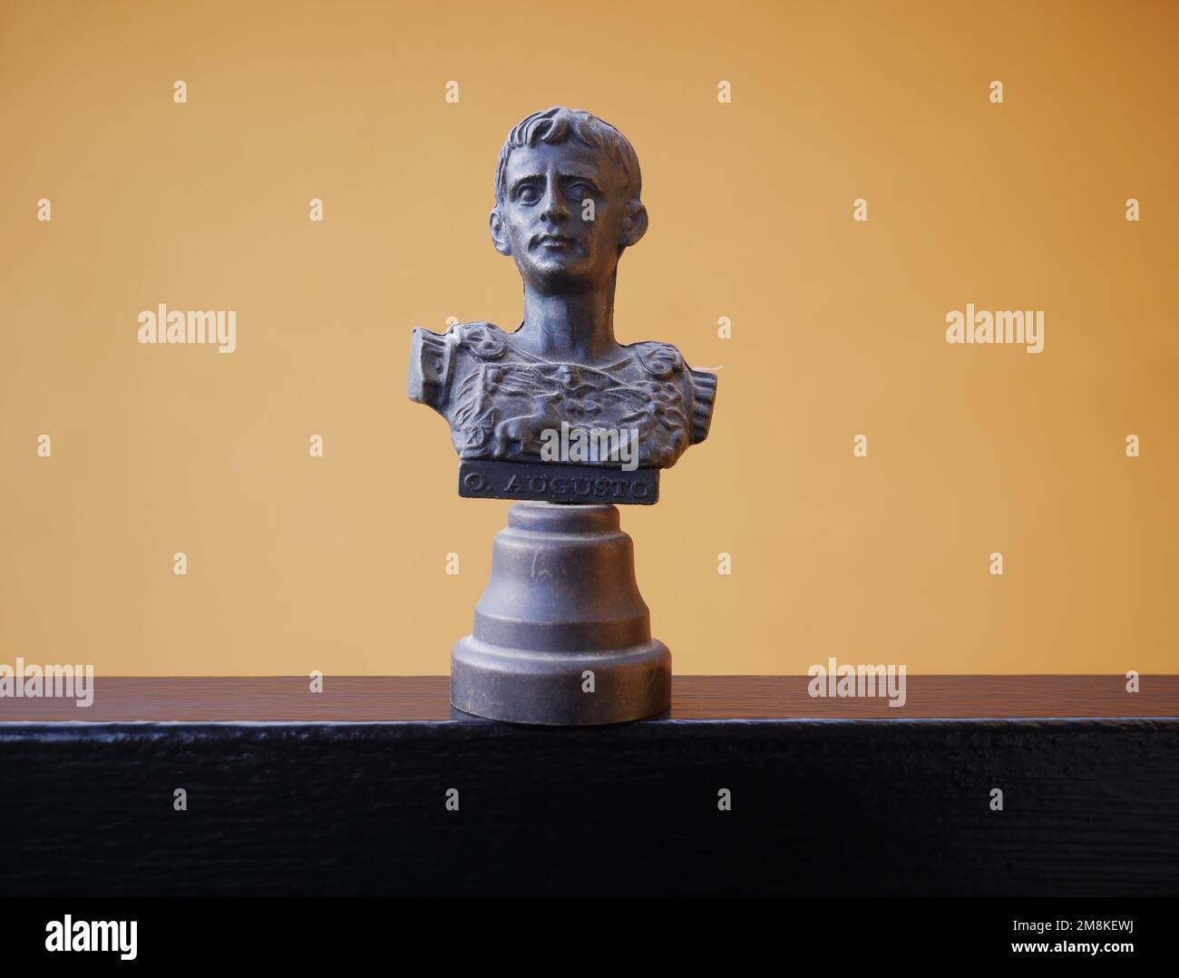 Scale reproduction of the bust of Augustus the first Roman emperor on ...