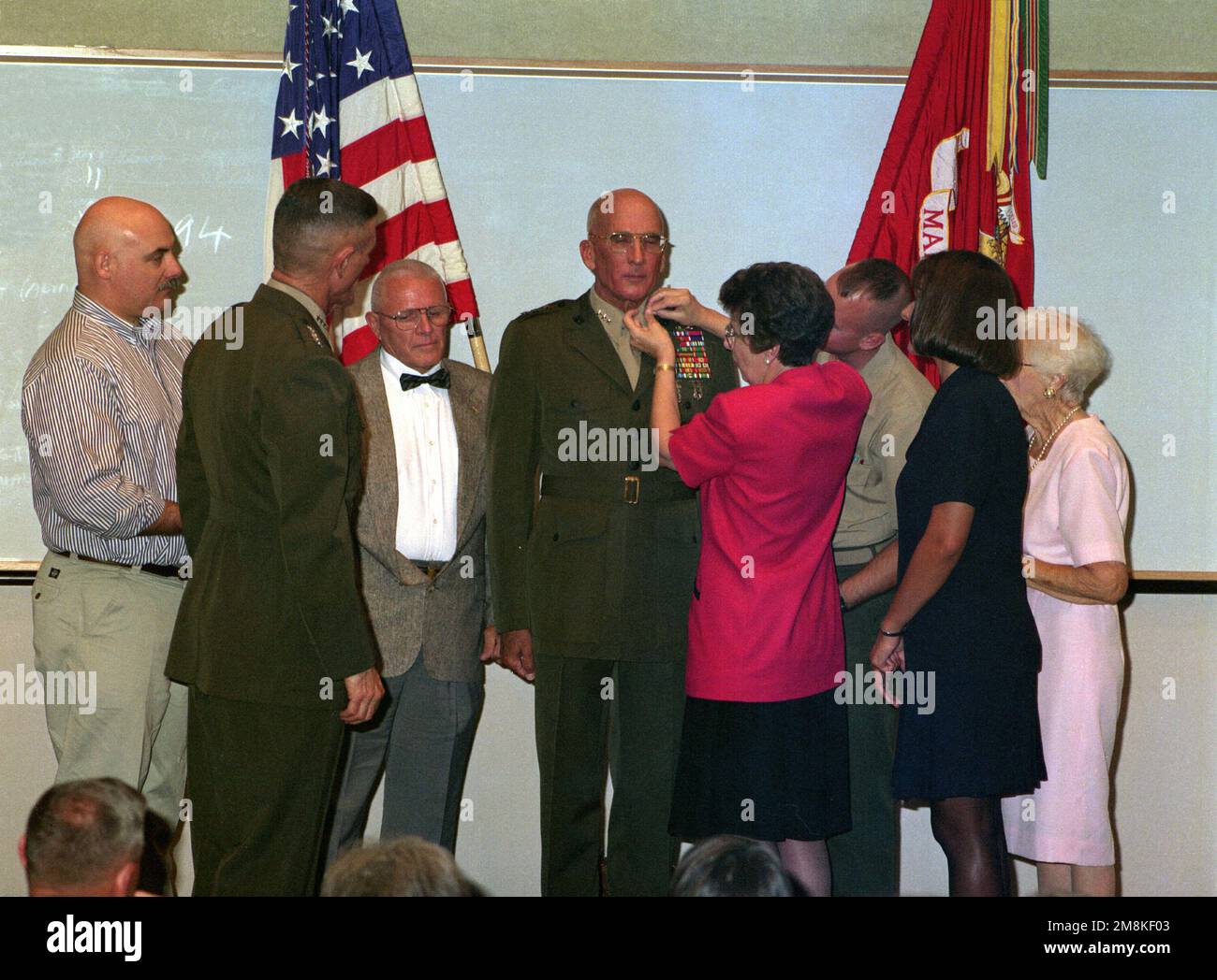 GEN. VanRipers wife pins a third star to his collar as family and ...
