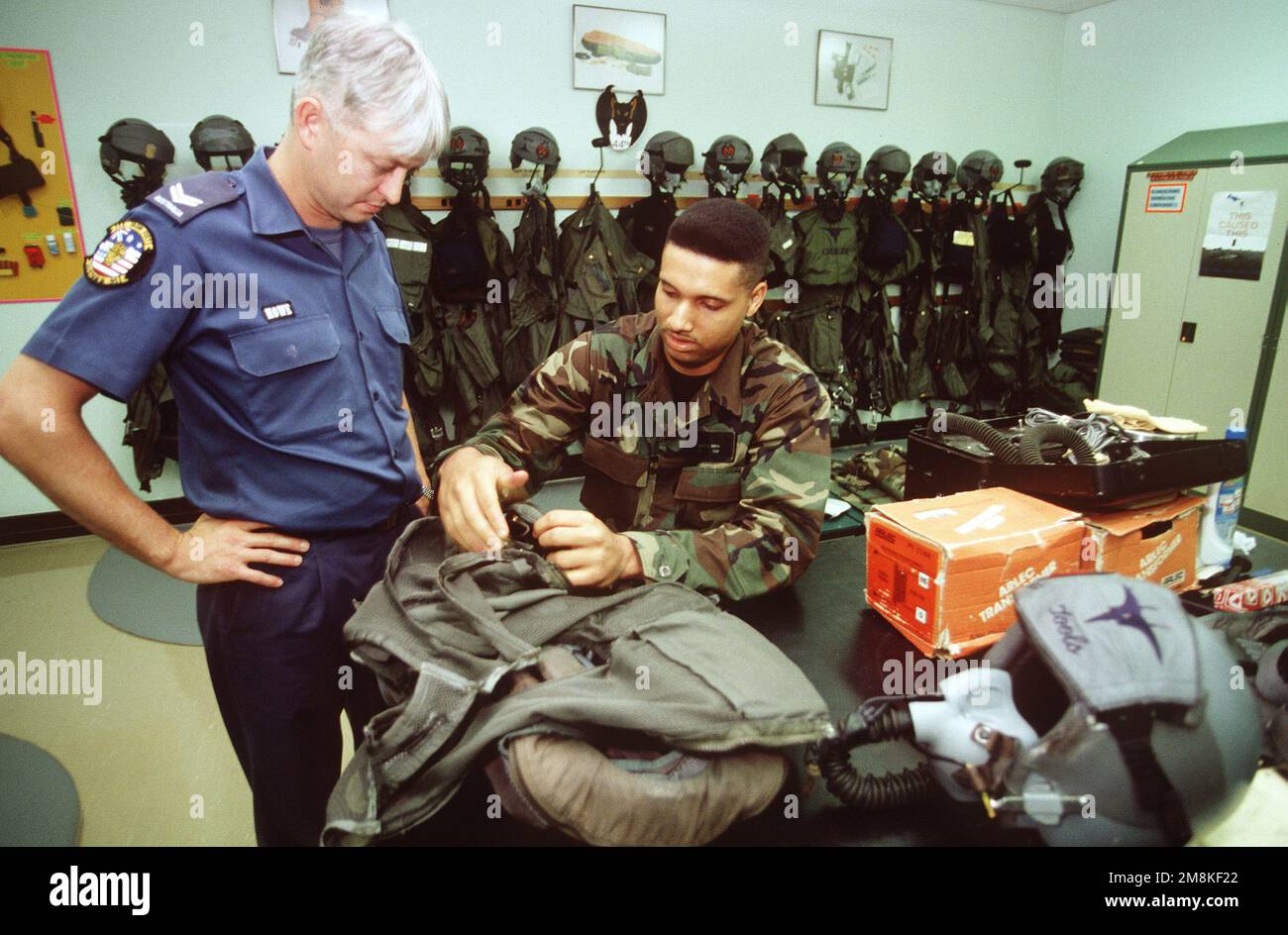 CPL. Darren Howe, a life support fitter for the 77th Fighter Squadron ...