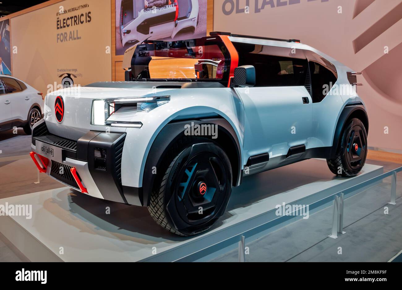 Citroen Oli all-electric pickup truck concept at the Brussels Autosalon ...