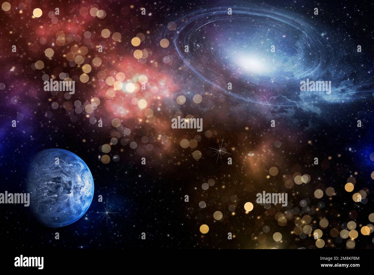 Starfield galaxy spiral- Elements of this Image Furnished by NASA Stock ...