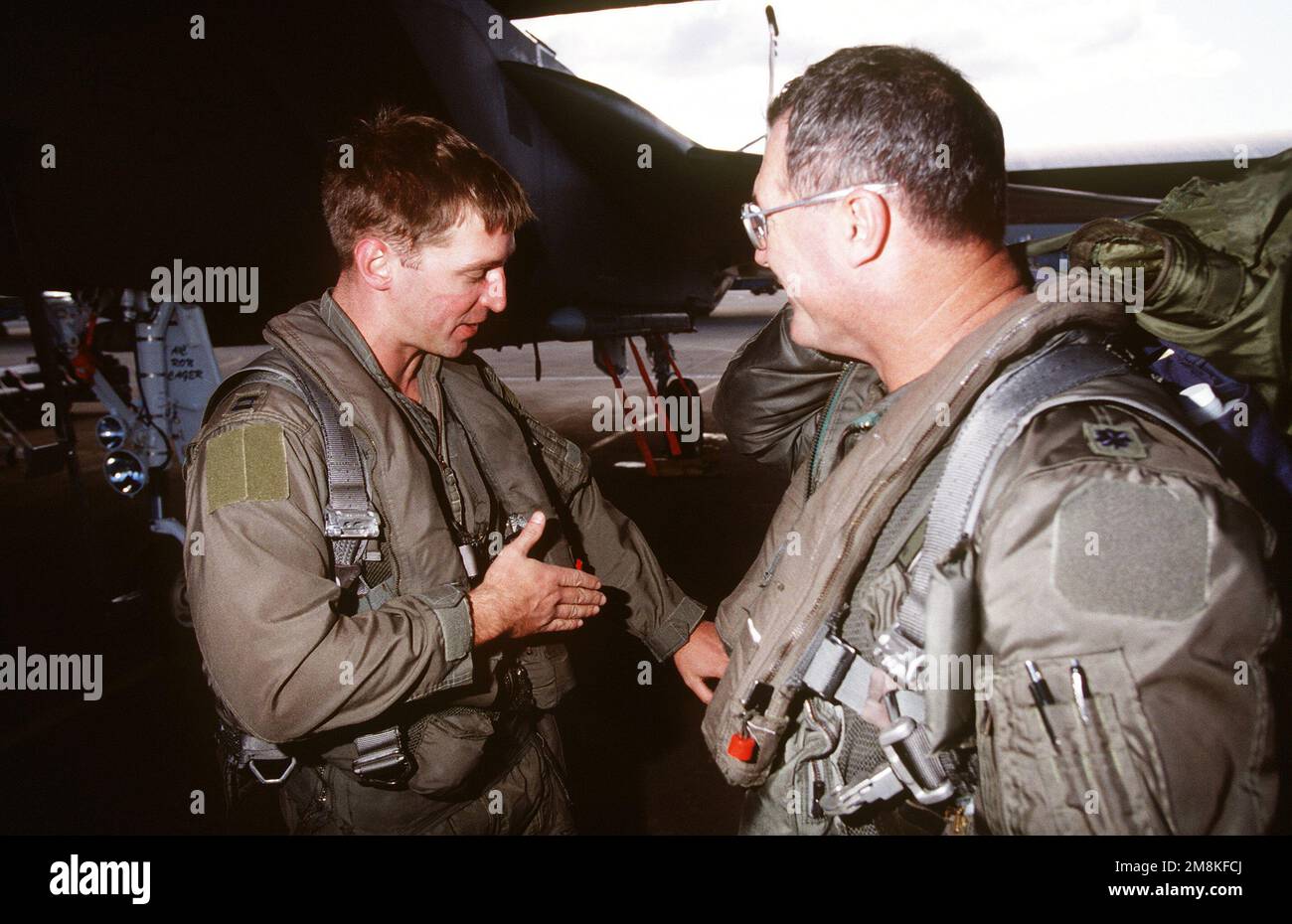 CAPT. Jim LeFavor, a F-15 Eagle pilot and LT. COL. Jackson, Commander ...