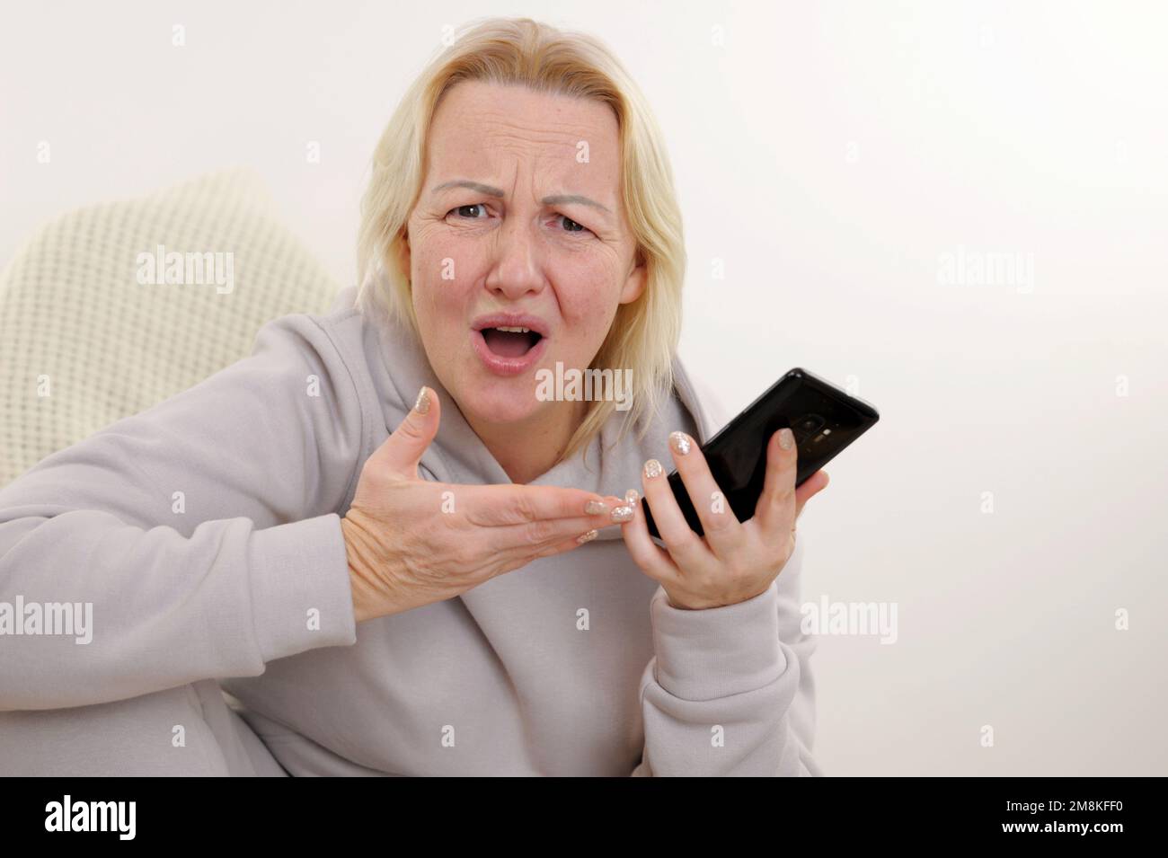 angry woman screaming Screaming, hate, rage. Crying emotional angry ...