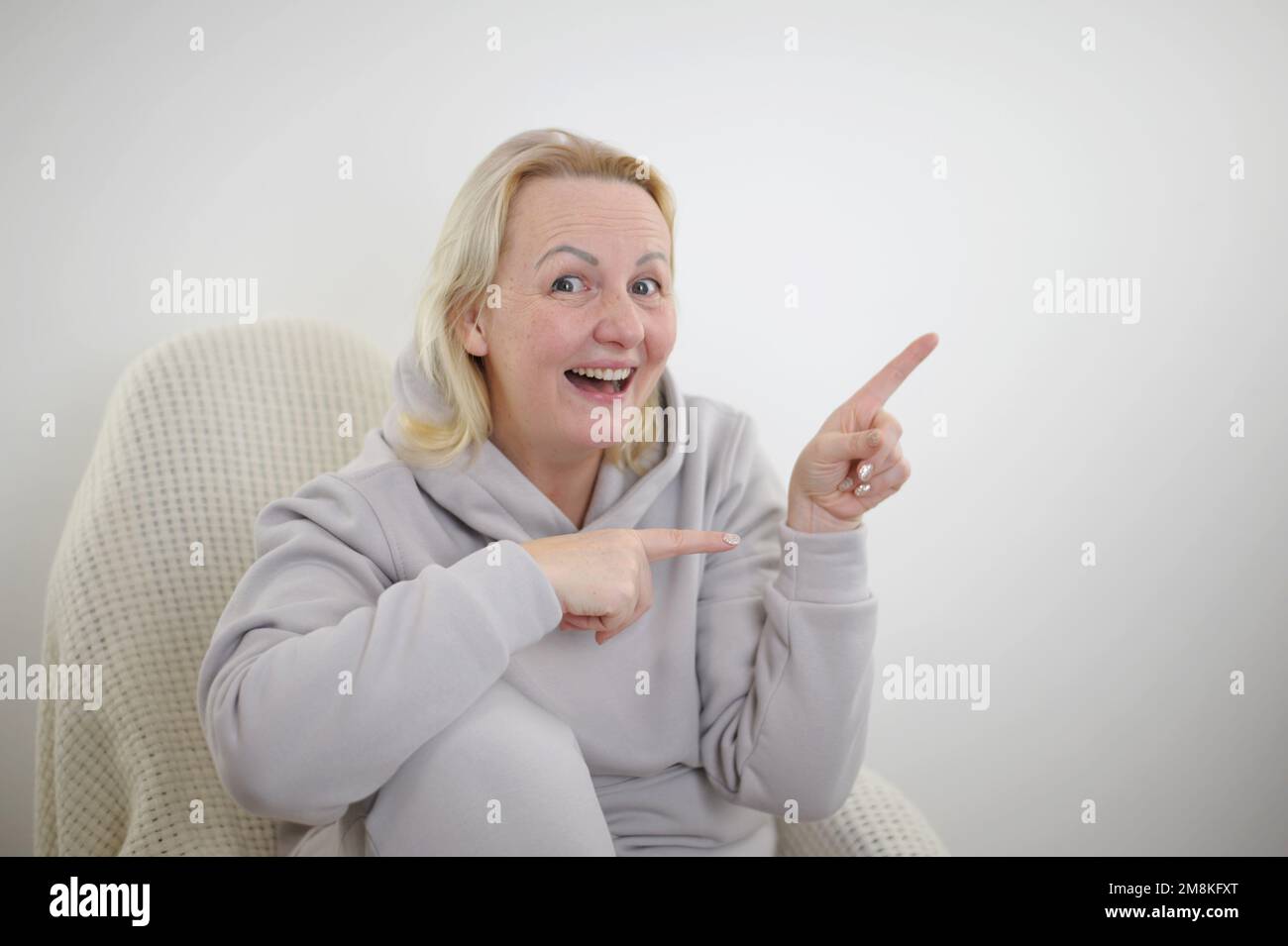 sincere surprise genuine smile Close up of a beautiful woman's open ...