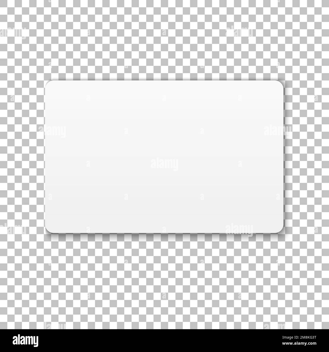 Realistic business card mockup. Blank visit card on transparent ...