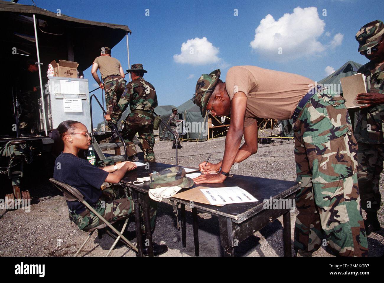 SENIOR AIRMAN Stacey Wade, food specialist, from the 932nd Mission ...