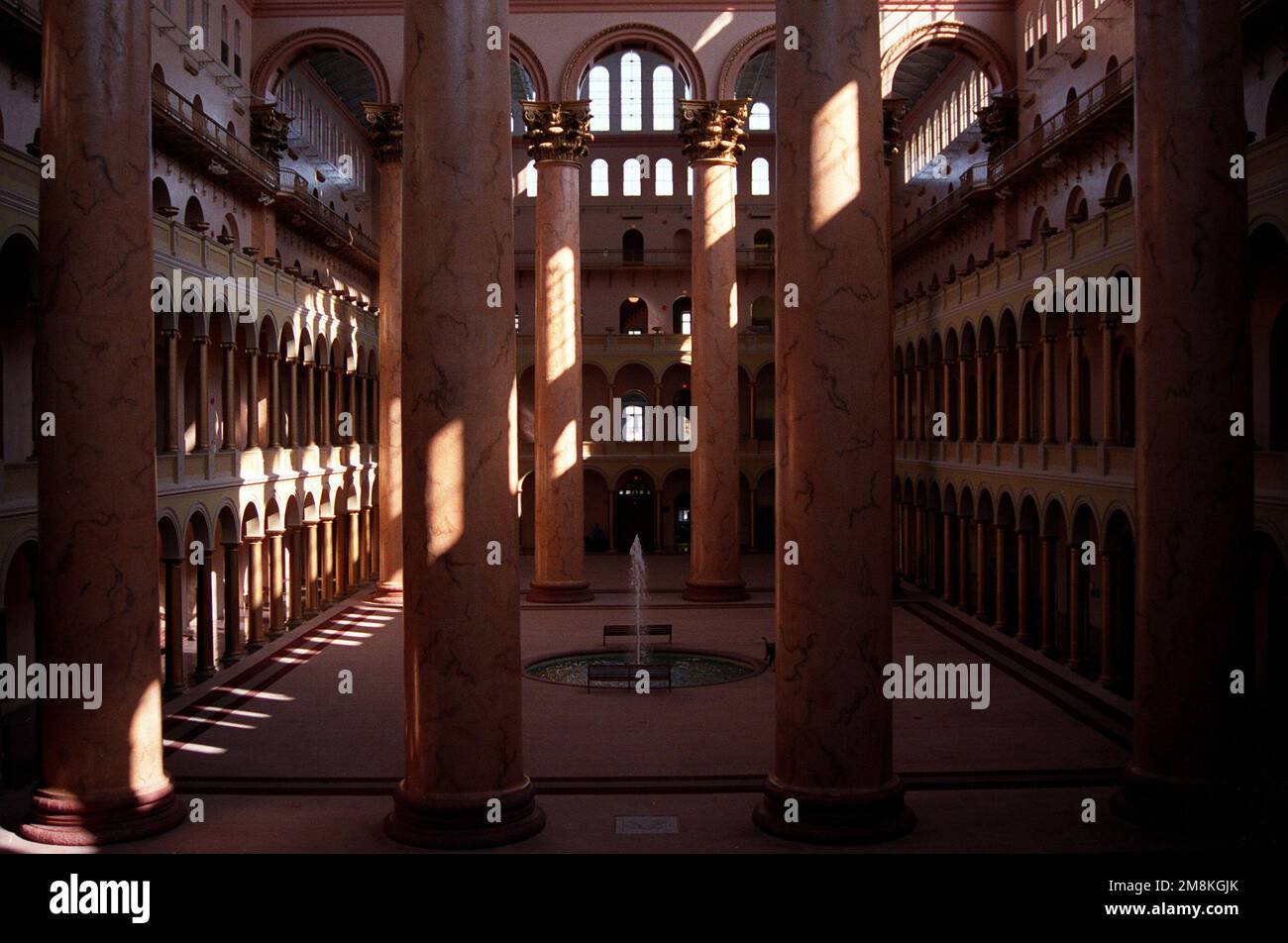 Pension building interior now the national building museum hi-res stock ...