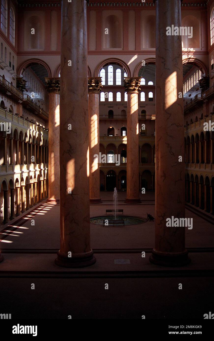 Pension building interior now the national building museum hi-res stock ...