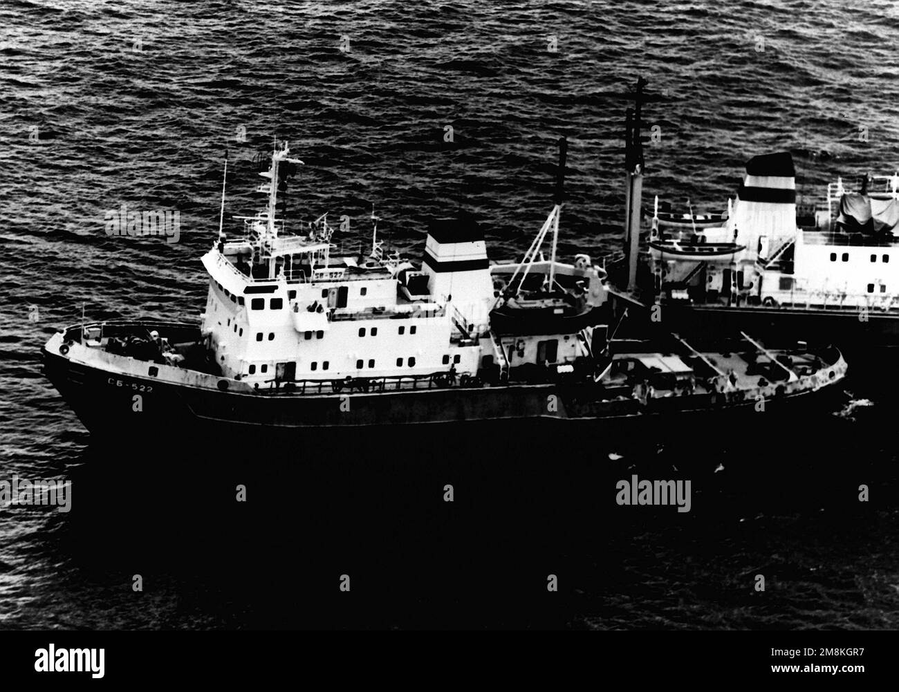 Aerial port side view of the Russian Navy Pacific Fleet Goryn Class ...