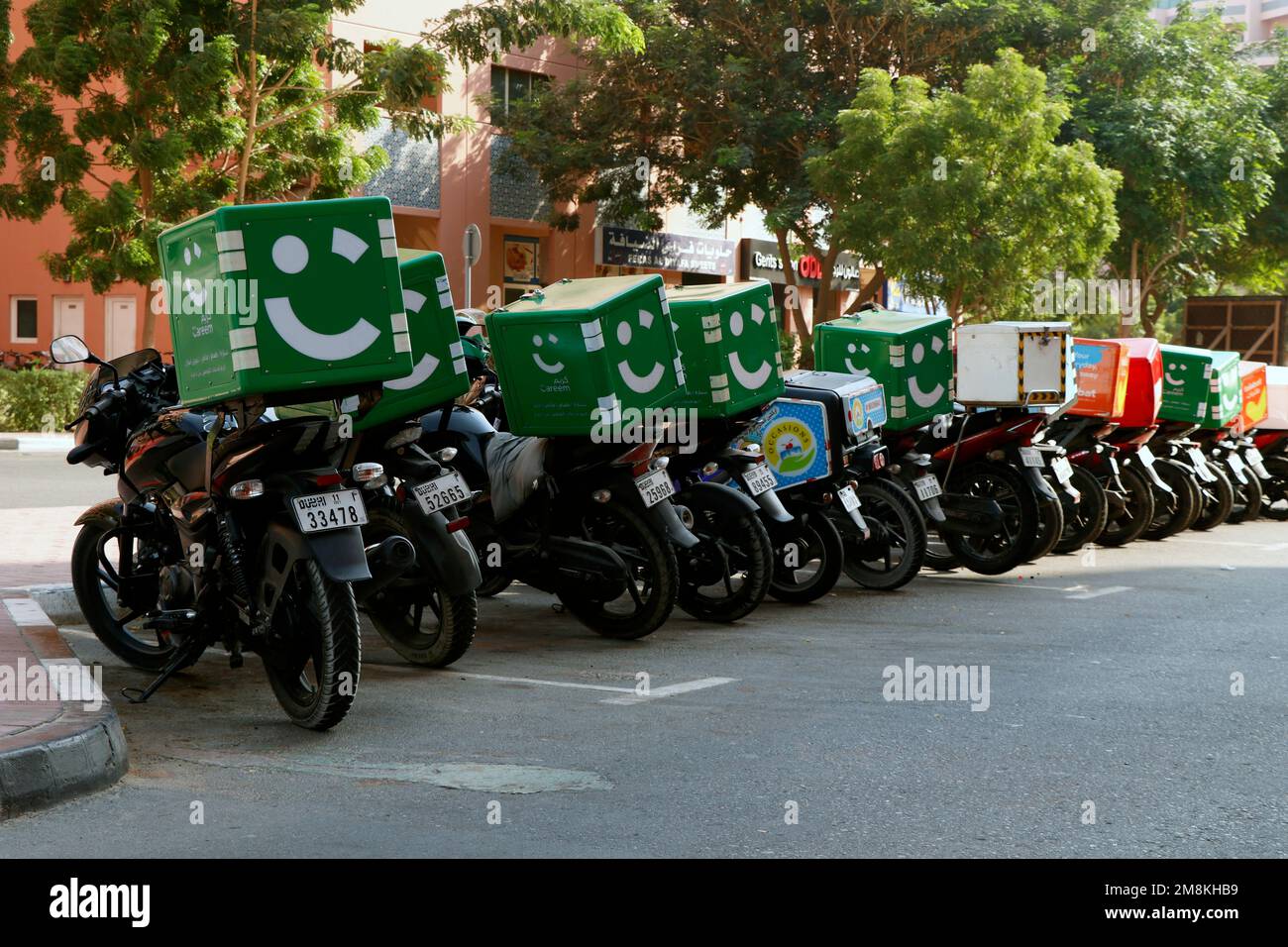 Dubai, United Arab Emirates - September 28, 2022 Food home delivery ...