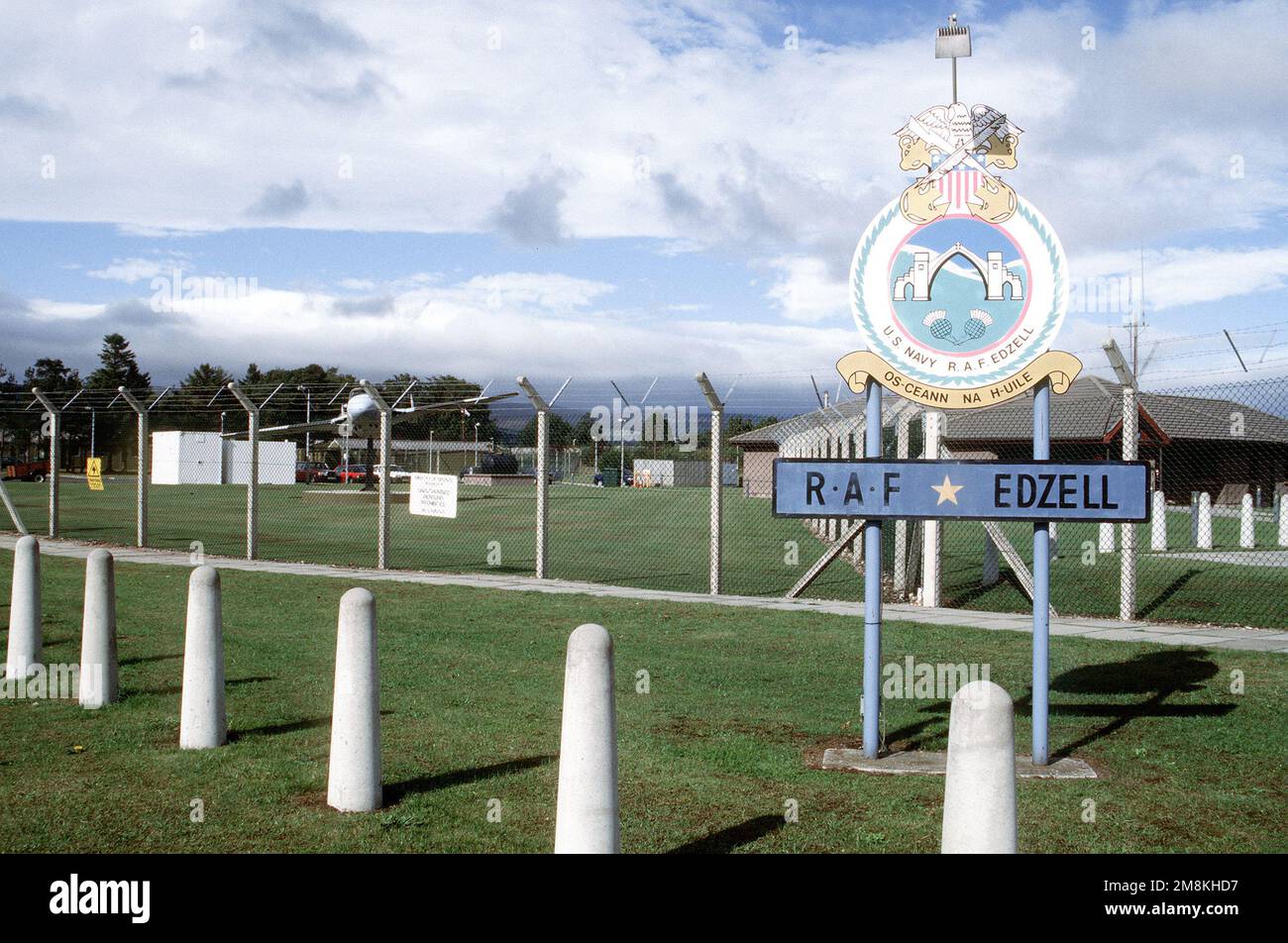Front RAF Edzell, Scotland, location of 17th Surveillance Squadron ...