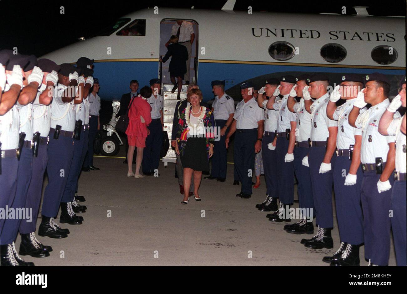 Secretary of the Air Force Sheila Widnall arrives for the 50th ...