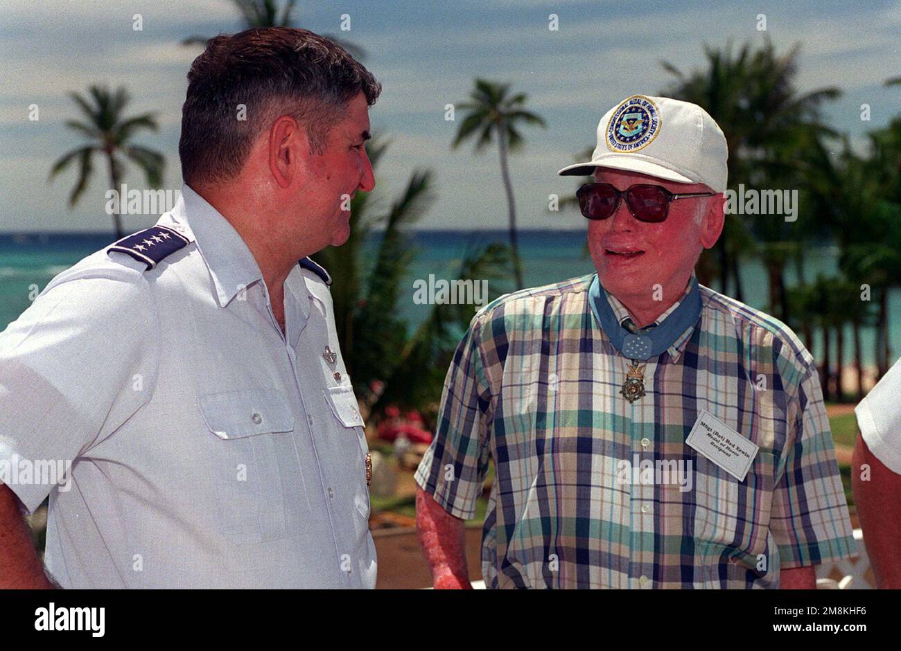GEN. Ronald R. Fogelman, Air Force CHIEF of STAFF, talks with Medal of ...