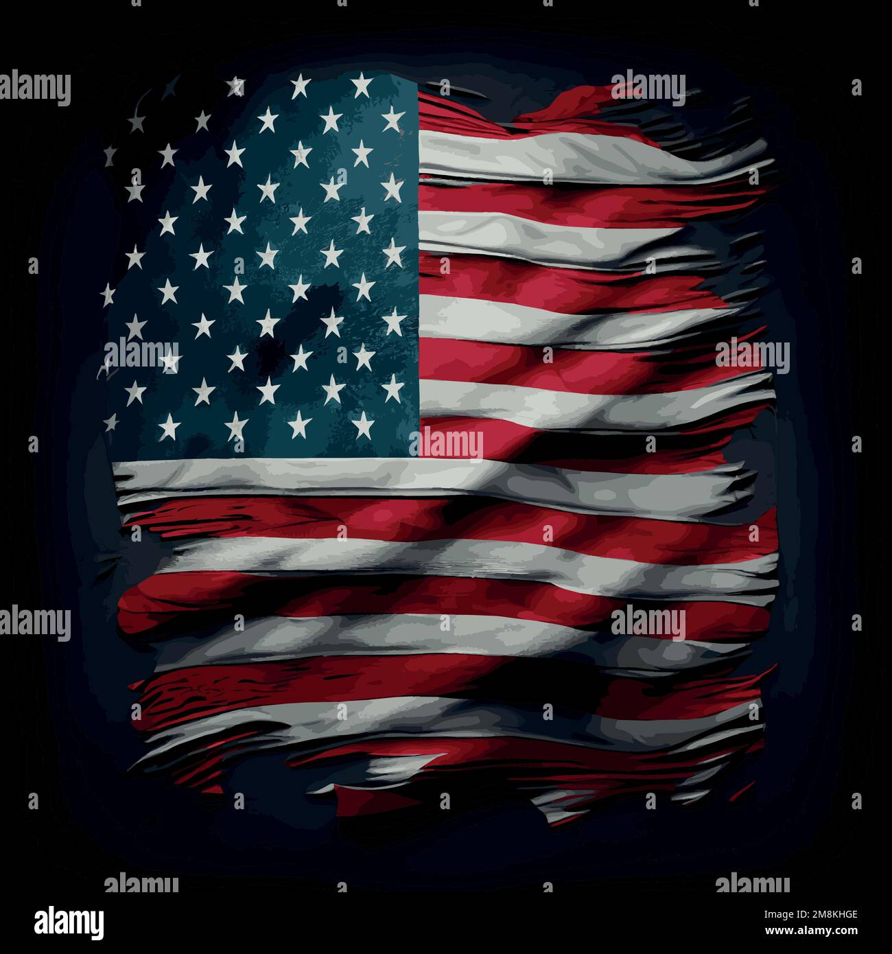 Realistic abstract flag of america, country independence day, national ...