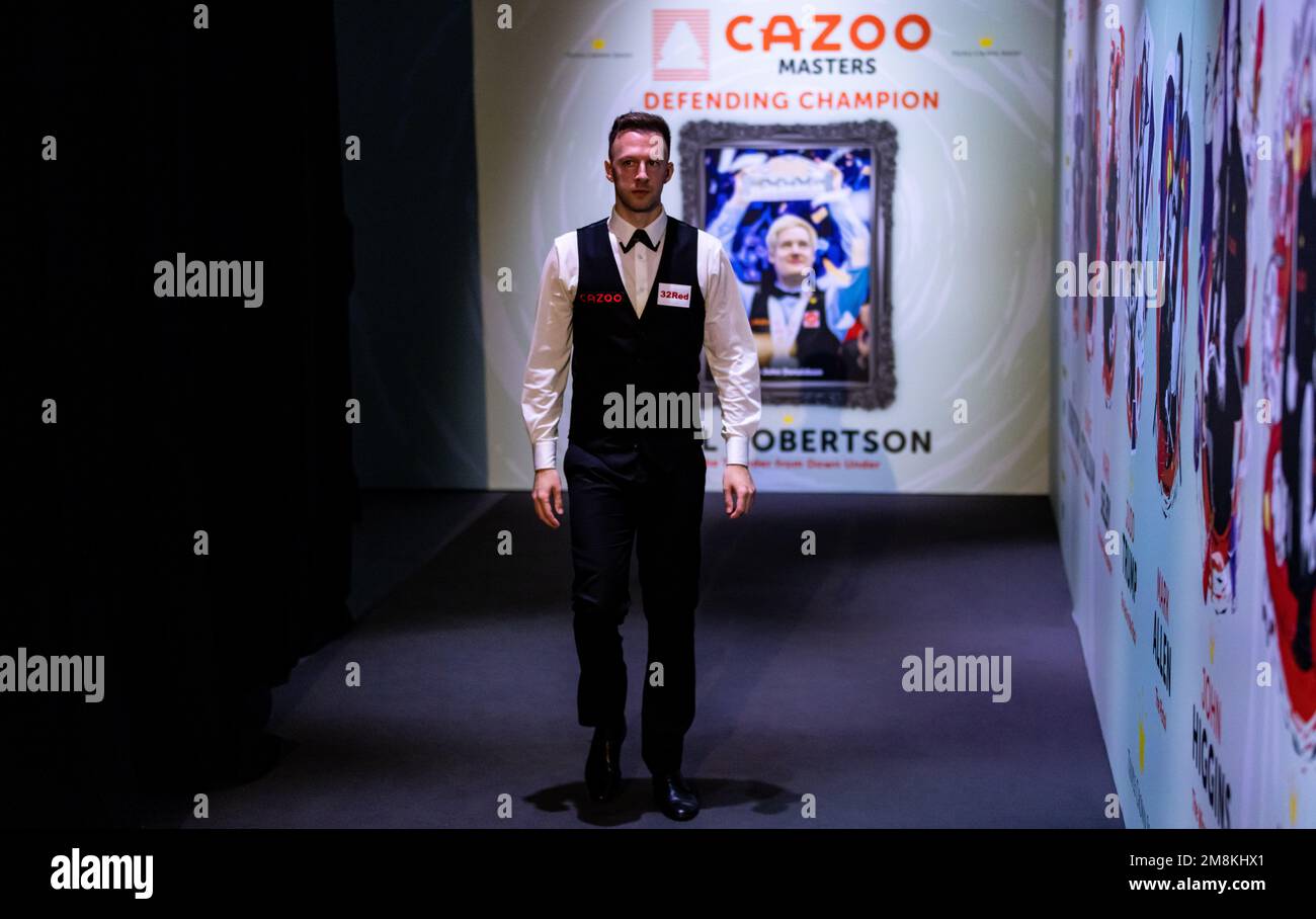 Judd Trump walking back into the arena during day seven of the Cazoo ...