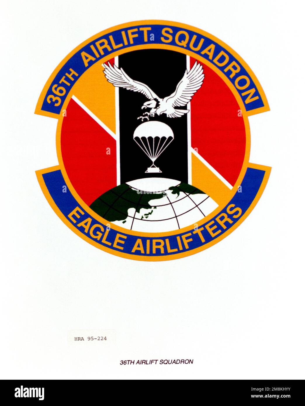 Approved Insignia for the 36th Airlift Squadron. Exact Date Shot ...