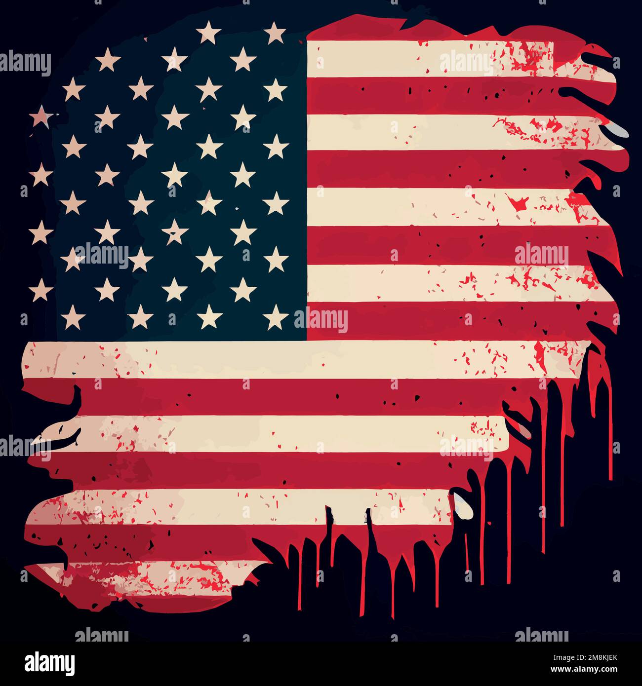 Realistic abstract flag of america, country independence day, national ...