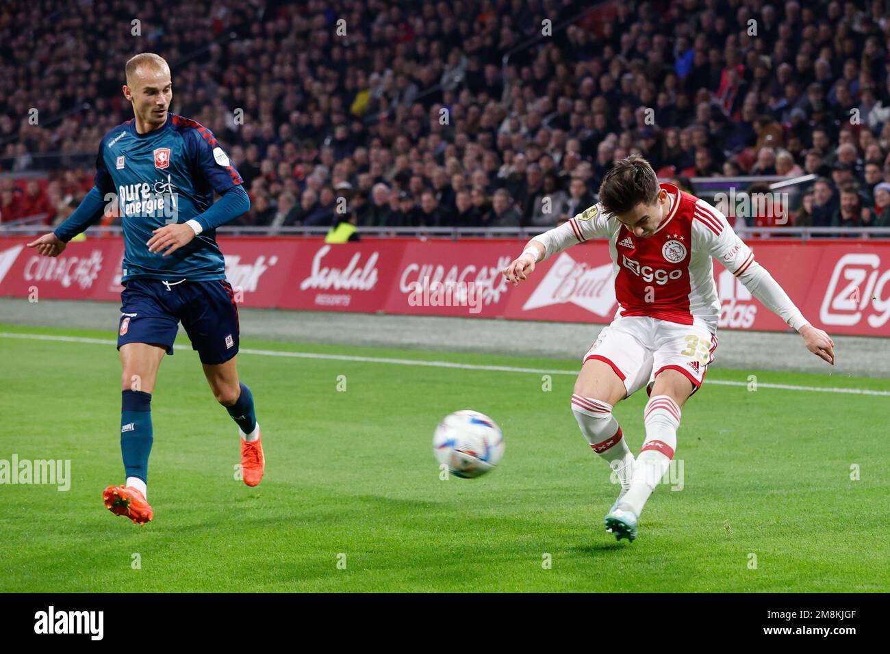 Netherlands. 15th Jan, 2023. AMSTERDAM, 14-01-2023 , Stadium Johan Cruijff Arena , season 2022 / ...