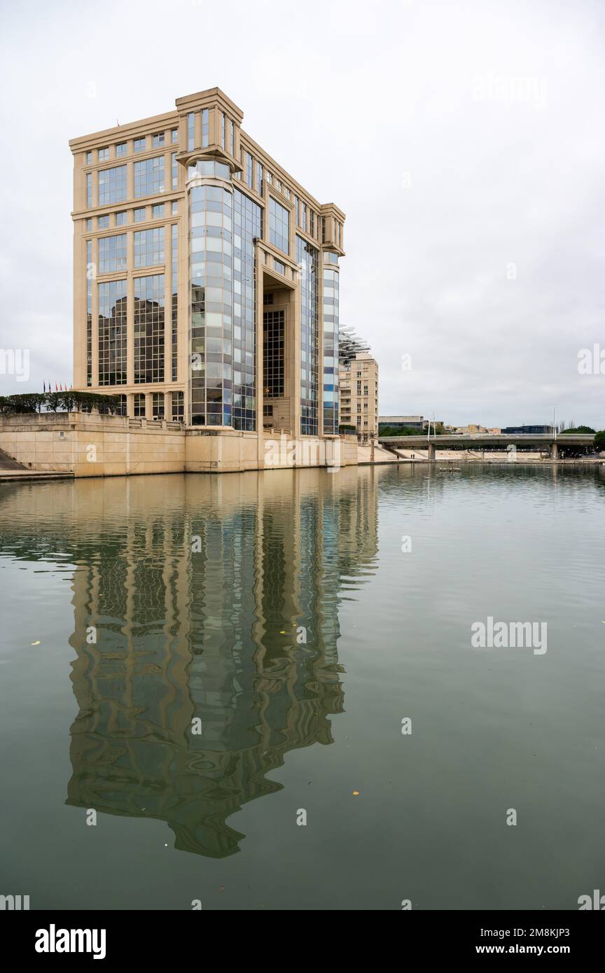 Montpellier, Occitanie, France, 12 28 2022 - Regional town hall and ...