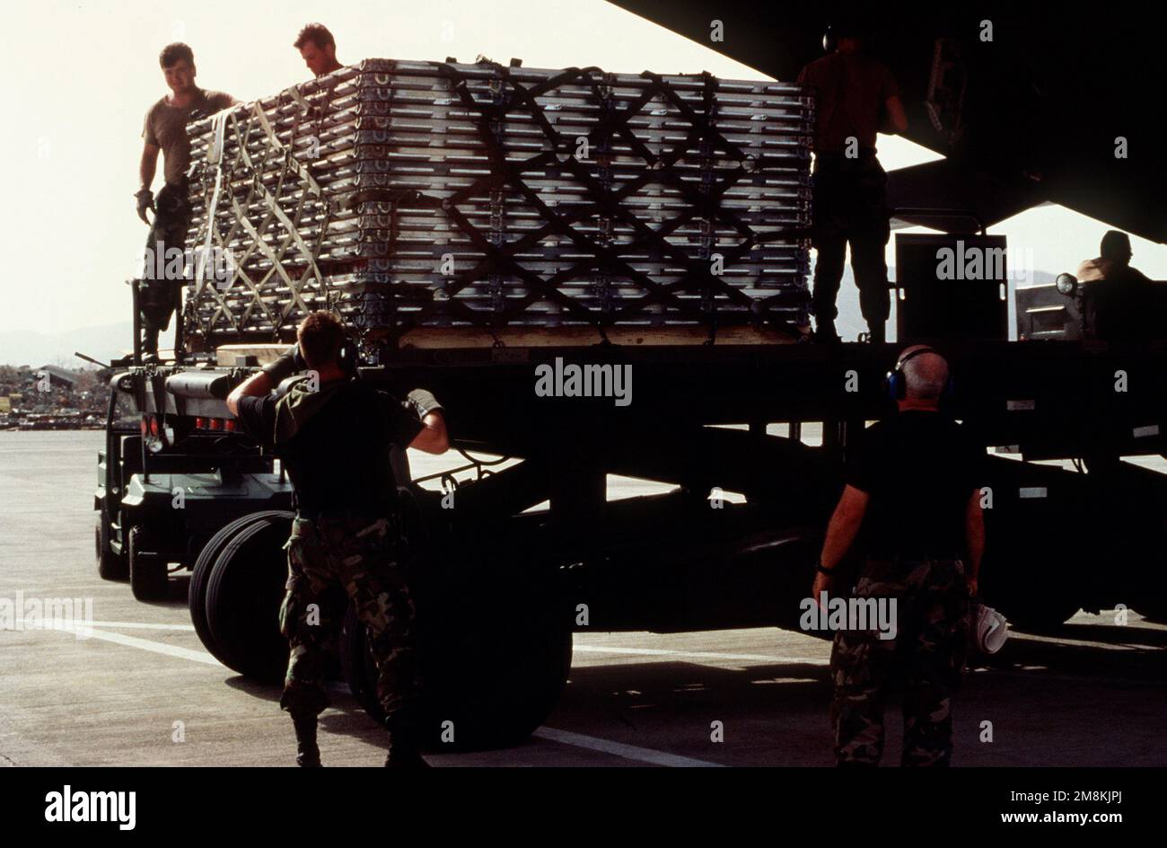 Members of the 437th Aerial Port Squadron, McGuire Air Force Base, N.J ...