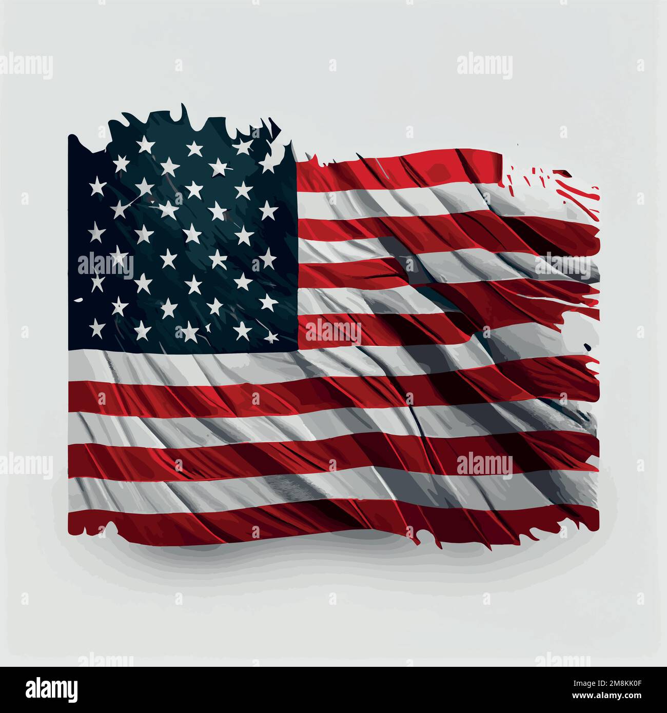 Realistic abstract flag of america, country independence day, national ...