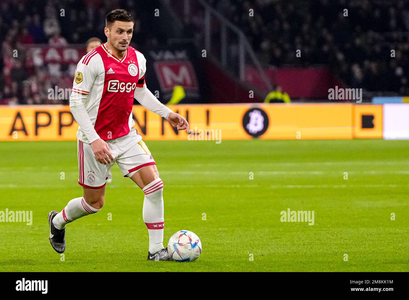 AMSTERDAM, NETHERLANDS - JANUARY 14: Dusan Tadic of Ajax during the ...