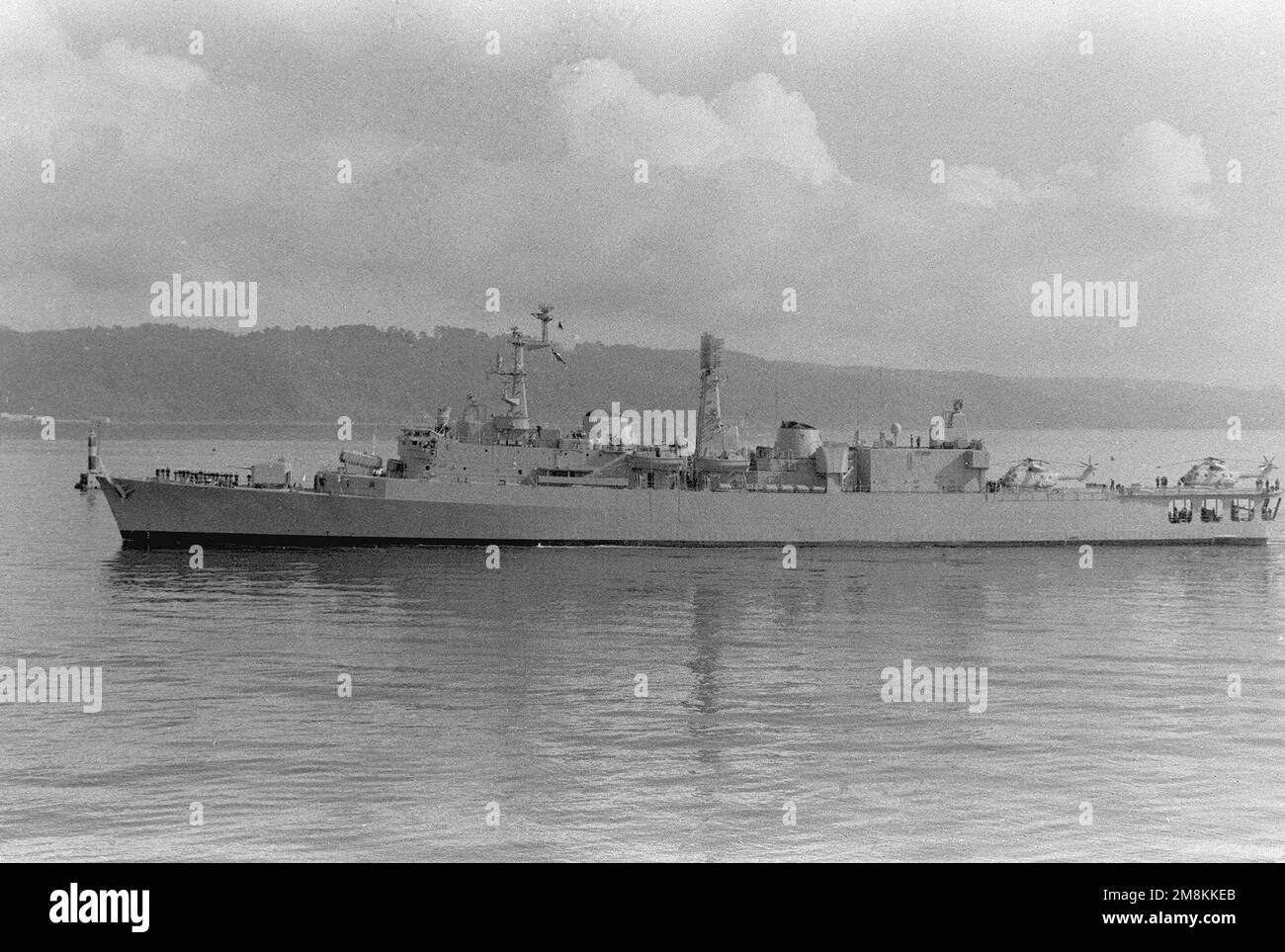 A port side view of the Chilean Navy County Class destroyer Cochrane (D ...