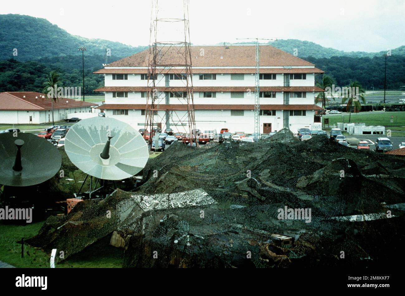 Overall view of the Tactical Control Center which is used to control a ...