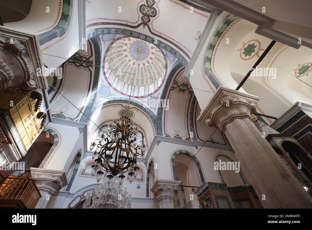 Istanbul, Turkey - January, 2023: Interior view of Zeyrek Mosque, or Monastery of the ...