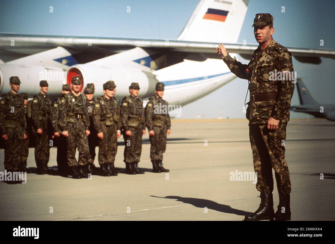 A Russian Army Major directs his 27th Guards Motorized Rifle Division ...