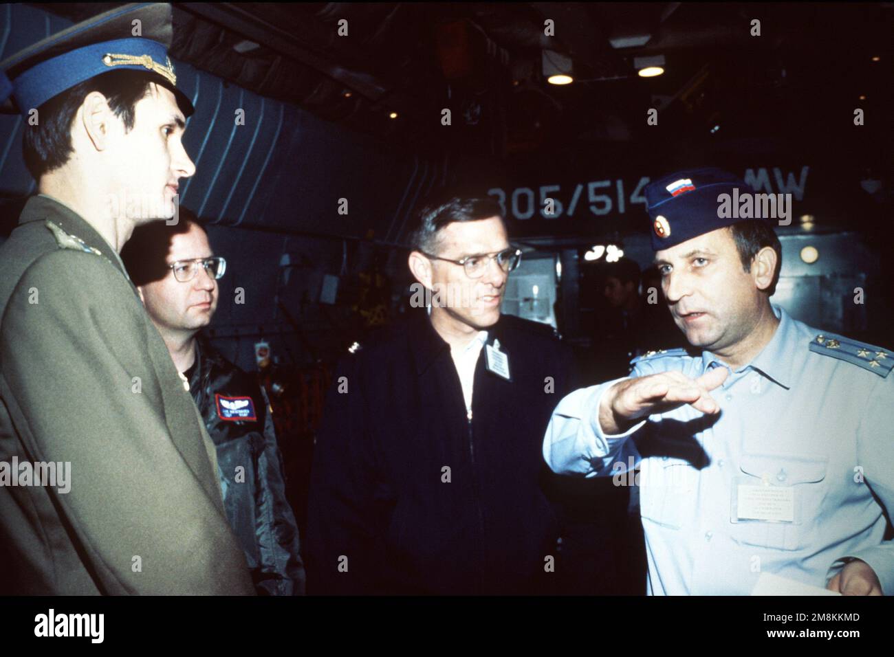 Colonel Selivanov, Russian Air Force air crew member, and Captain ...