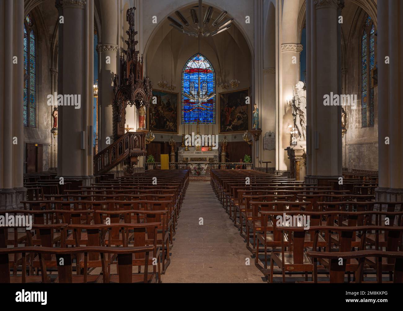 Montpellier, Occitanie, France, 12 28 2022 - Gothical interior design ...