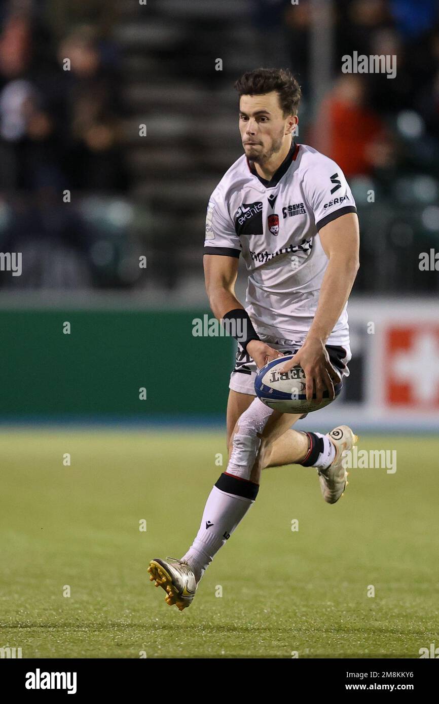 Ethan Durmoriter of Lyon Rugby during the European Champions Cup match ...