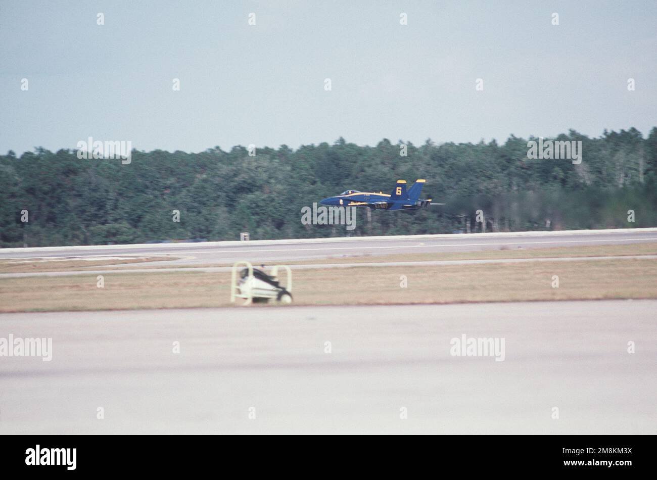 An F/A-18 Hornet aircraft of the Navy's Blue Angels Flight ...