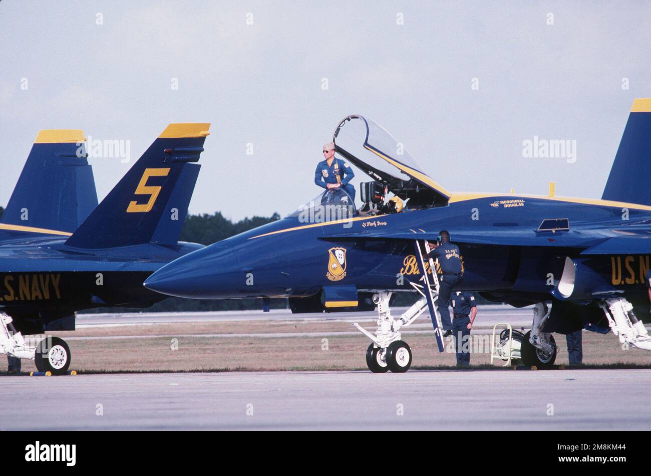 LT. Mark Provo prepares for flight in F/A-18 Hornet aircraft number ...