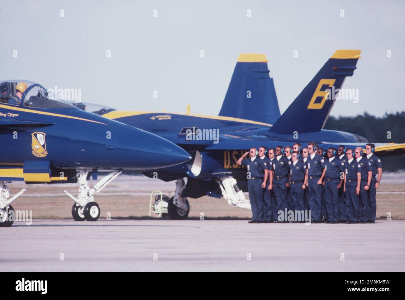 The crew chief of the Blue Angels Flight Demonstration Team ground crew ...