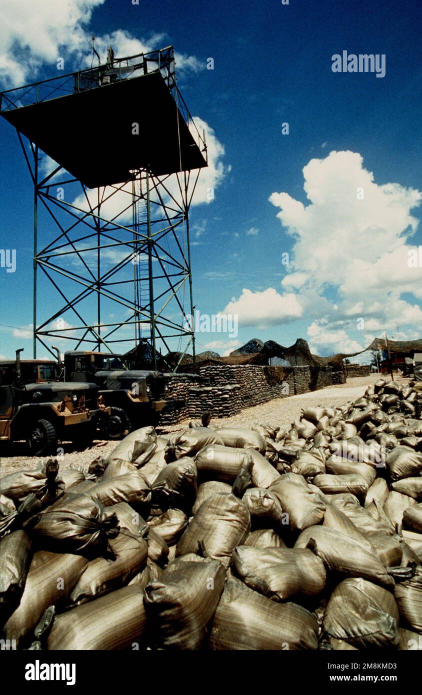 Overall photo of the Detachment 7 radar site located at a forward ...