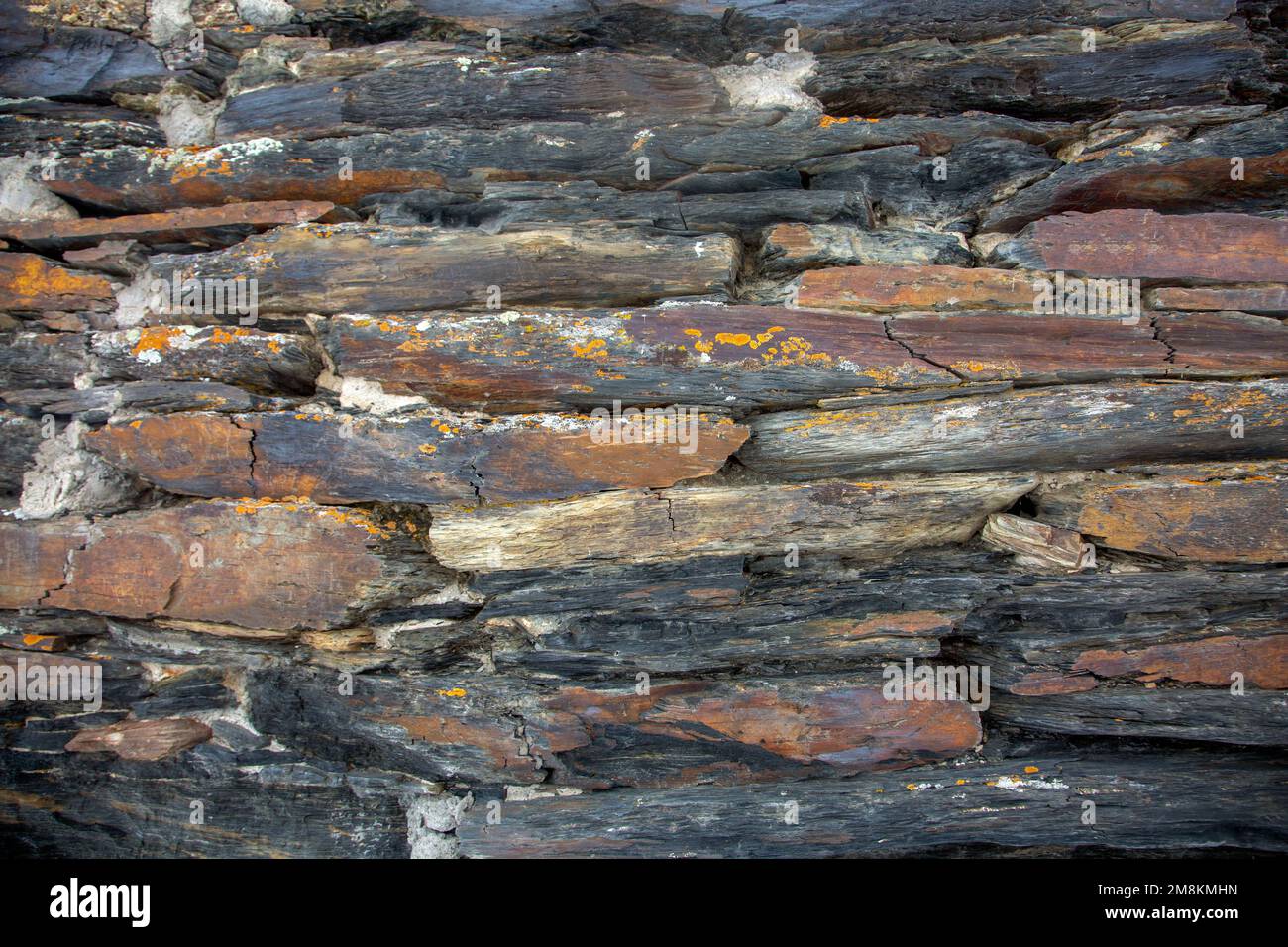 Stone rusty steel composite plates, grey-brown background Stock Photo ...