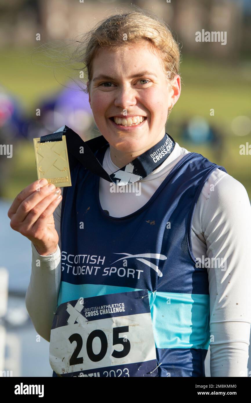 Perth, UK. 14th Jan, 2023. Megan Keith (Gold) Scottish Students Team ...