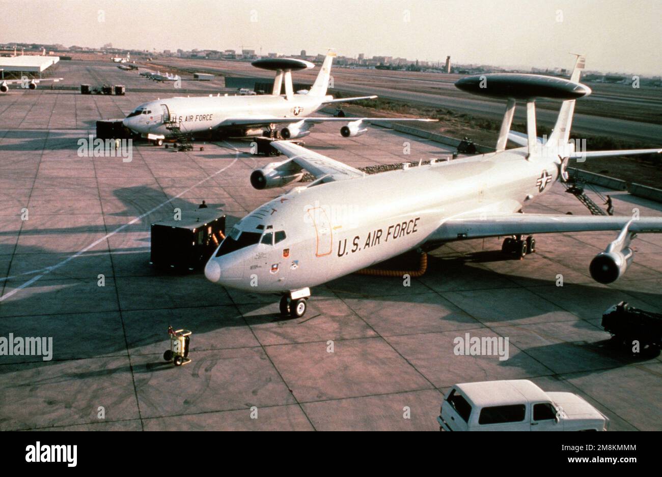 Two US Air Force E-3 Sentry Airborne Warning and Control System ...