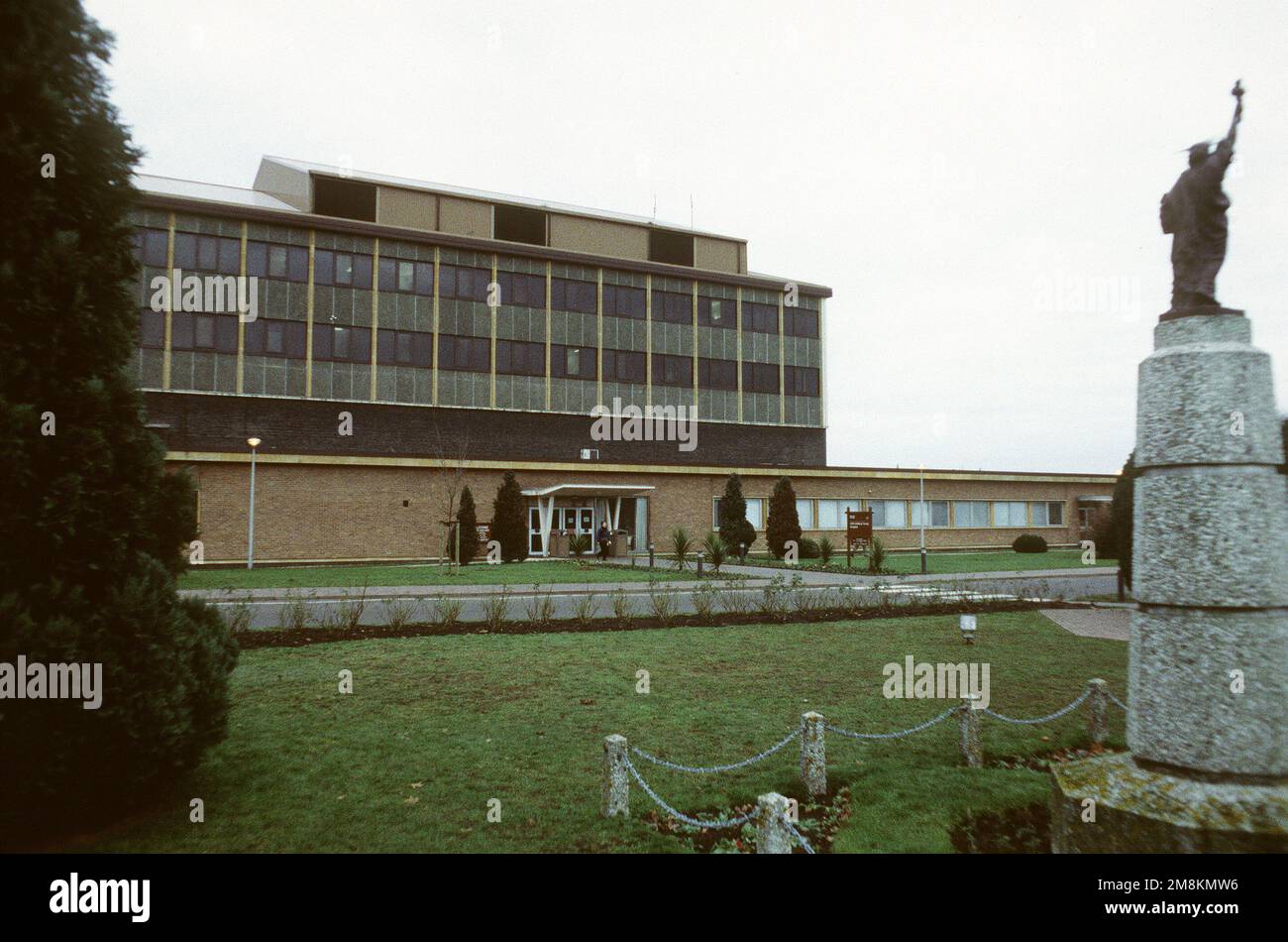 An outside view of the building for the 48th Operations Support ...