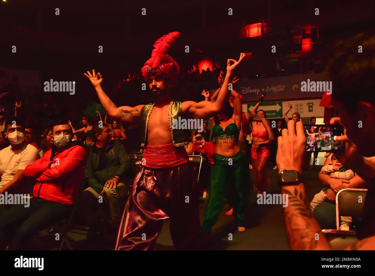 Leon, Mexico. 13 Jan 2023. Prince Ali main entrance at Disney Myst Be ...