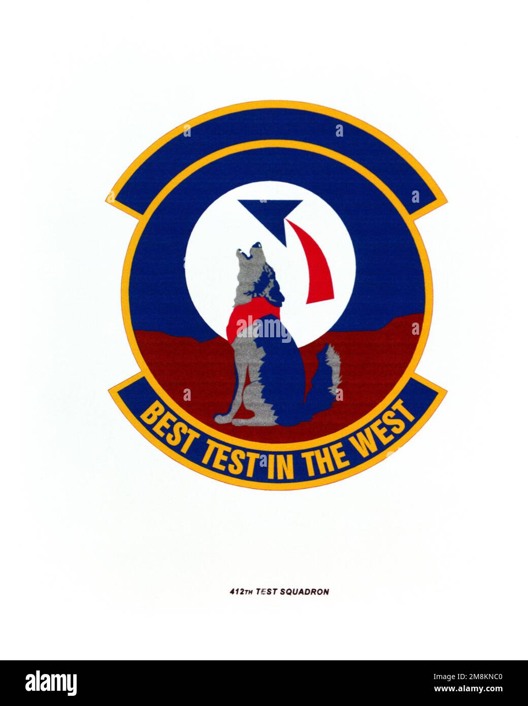 AIR FORCE ORGANIZATIONAL EMBLEM 412th Test Squadron Exact Date Shot ...