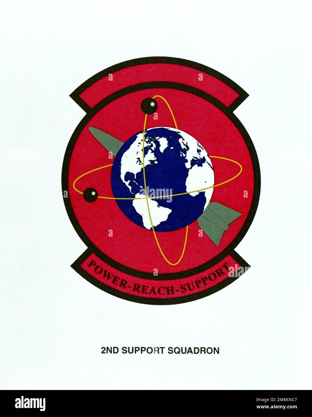 AIR FORCE ORGANIZATIONAL EMBLEM 2nd Support Squadron Exact Date Shot ...